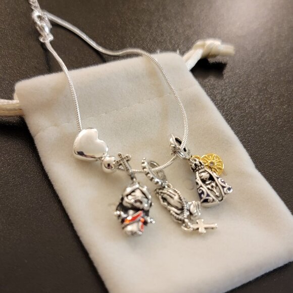 Jewelry | Charm Bracelet 925 Sterling Silver Wrapped With Suprise Gift ...